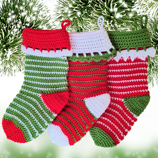 Ravelry: Easy Christmas Stocking with Invisible Seam pattern by Christa ...