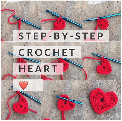 Ravelry: Step-by-Step Heart pattern by See Love Share
