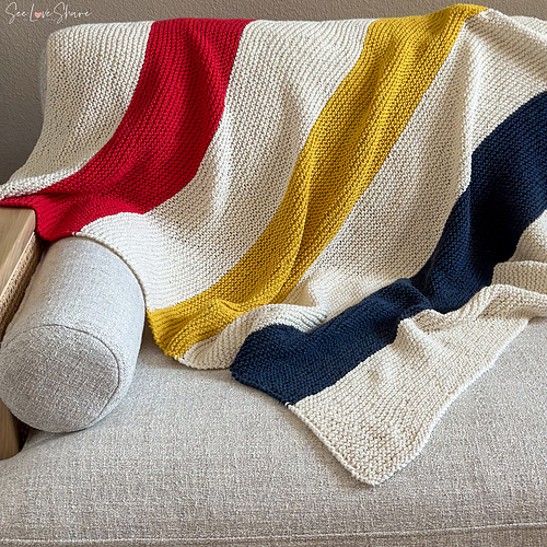 Ravelry: Hudson’s Simple Throw Blanket – Beginner Friendly pattern by ...