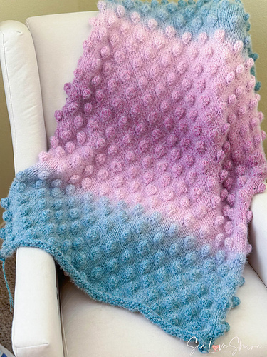Ravelry: Cozy Bobble Stitch Throw pattern by See Love Share