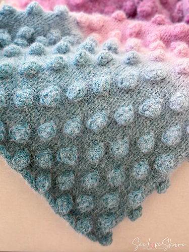 Ravelry: Cozy Bobble Stitch Throw pattern by See Love Share