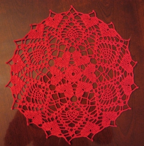 Ravelry: Hearts Doily pattern by Cylinda D. Mathews