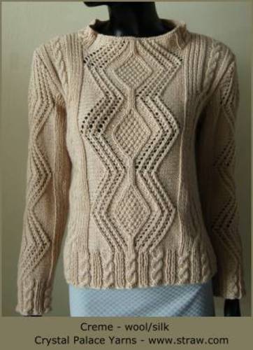 Ravelry: Aran Style Pullover pattern by Crystal Palace Yarns