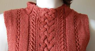 Ravelry: Cabled Sleeveless Shell pattern by Crystal Palace Yarns