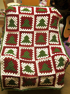 Ravelry: Christmas Tree Granny Square Afghan pattern by Samantha Drowley