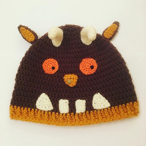 Ravelry: Gruffalo inspired Hat / Beanie pattern by Helen McLean