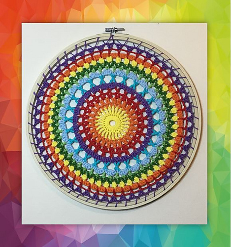 Ravelry: Rainbow Carousel Mandala pattern by Helen McLean