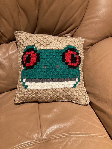 Ravelry: Red-eyed Tree Frog C2C Square pattern by Kinga Erdem