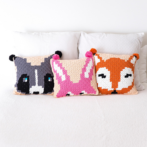 Ravelry: Animal Friends Cushions pattern by M O'Sullivan