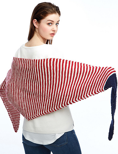Ravelry: Color Block Kerchief pattern by Caron Design Team