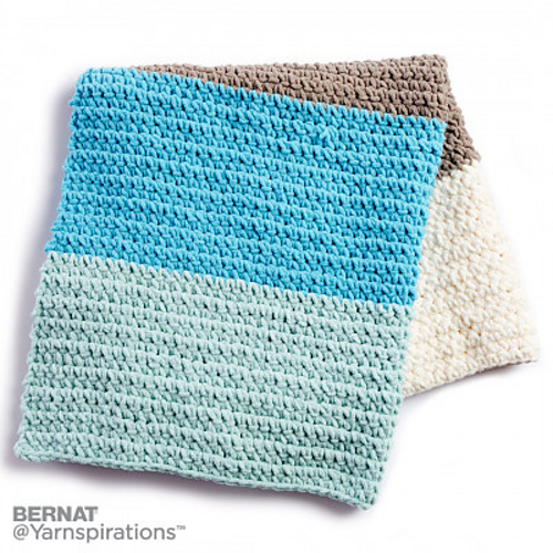 Ravelry: Colorblock Crochet Blanket pattern by Yarnspirations Design Studio