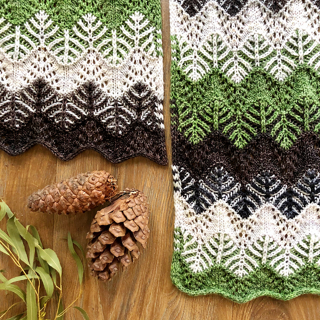 Ravelry: Wollemi Pine Wrap pattern by Shara Made