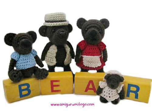 Ravelry: The Miniature Bear Family pattern by Sharon Ojala