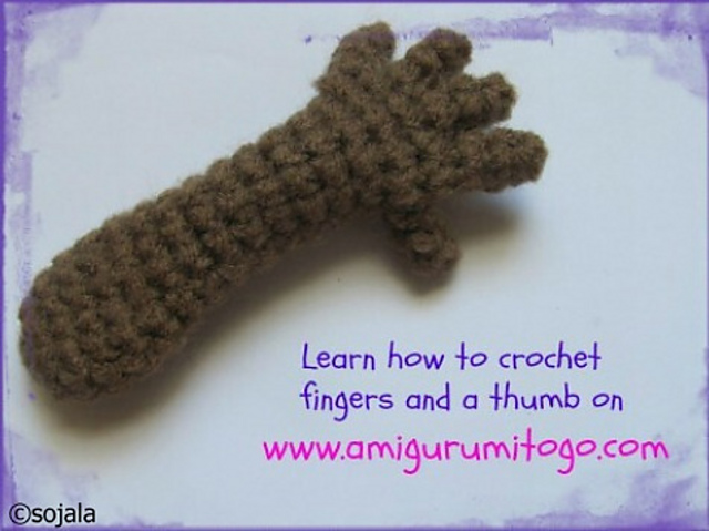 Ravelry: Crochet Fingers and a Thumb pattern by Sharon Ojala