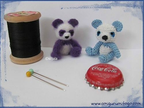 Ravelry: Miniature Purple Panda pattern by Sharon Ojala