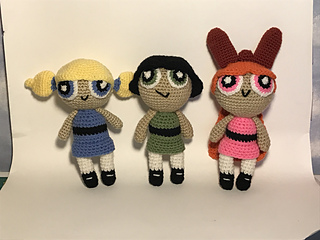 Ravelry: PowerPuff Girls pattern by Jennifer Gill