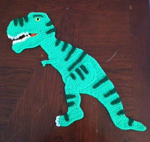 Ravelry: Dinosaur Trex Applique pattern by Erin Shaw of Shaw Crocheting