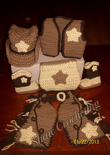 Ravelry: Cowboy Set pattern by Erin Shaw of Shaw Crocheting
