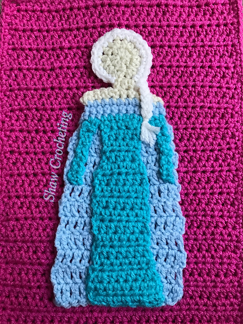 Ravelry: Princess Elsa Applique pattern by Erin Shaw of Shaw Crocheting