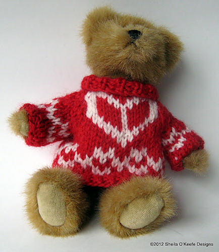 Ravelry: A Valentine for Teddy pattern by Sheila O'Keefe