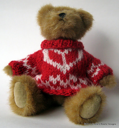 Ravelry: A Valentine for Teddy pattern by Sheila O'Keefe