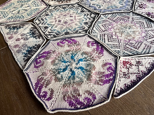 Ravelry: Feather 2 Hexagon pattern by MJ Blanco