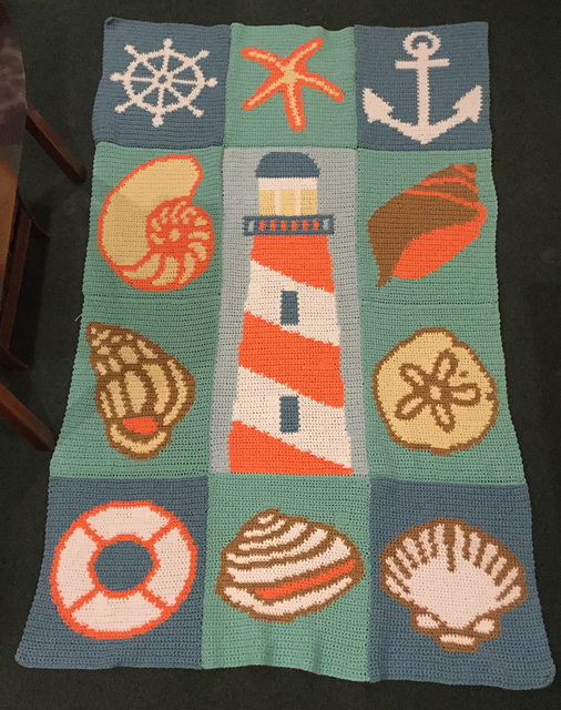 Ravelry: Shellsandsun's Build a Beach Block Blanket Graphgan