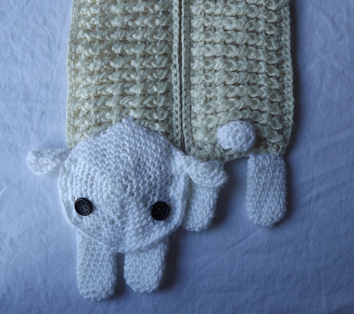 Ravelry: Sheep Scarf pattern by Michelle T.