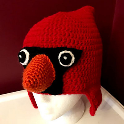 Ravelry: Crested Cardinal Hat pattern by Rebecca Ehrick