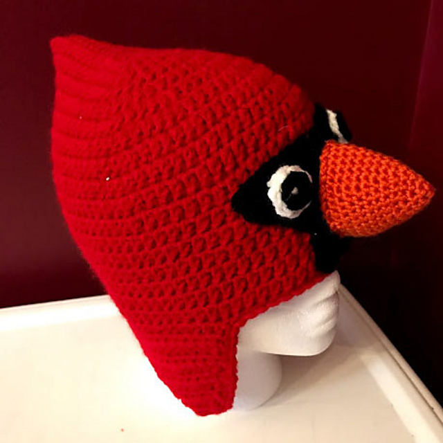 Ravelry: Crested Cardinal Hat pattern by Rebecca Ehrick