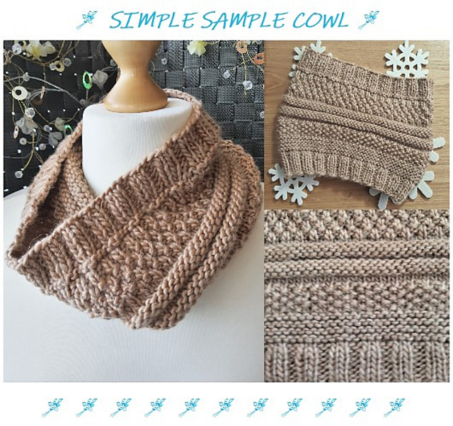 Ravelry: Simple Sample Cowl pattern by La boutique de Jeanne