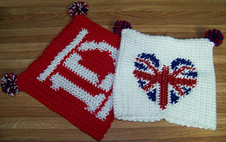 Ravelry: Graphed Beanie - 1D and Union Jack Heart pattern by Sick 'Lil ...