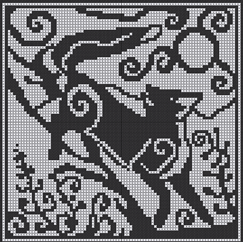 Ravelry: Spirit Fox - Red Fox Square Chart pattern by Melanie Nordberg