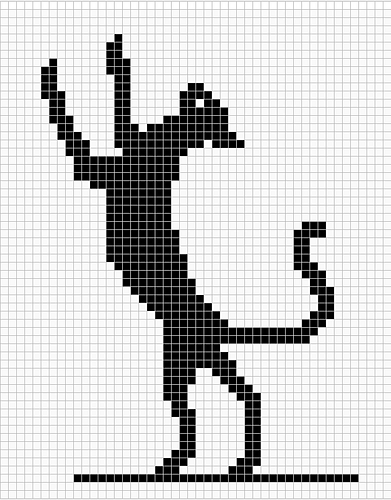 Ravelry: Standing Cat Chart pattern by Melanie Nordberg