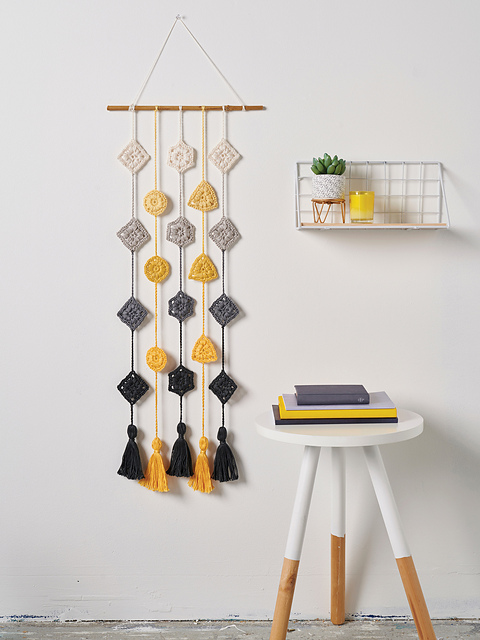 Ravelry: Geometric Wall Hanging pattern by Veronika Cromwell