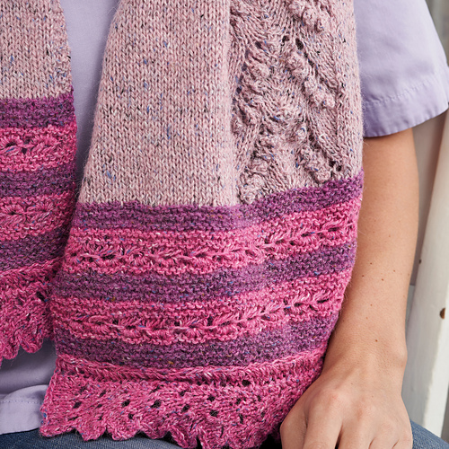 Ravelry: Bobble Spray Scarf pattern by Sian Brown Knitwear Design
