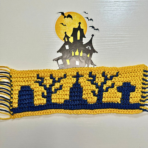 Ravelry: Graveyard Mosaic Strip pattern by Melanie Jane
