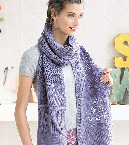 Ravelry: Sampler Scarf pattern by Amanda Kaffka