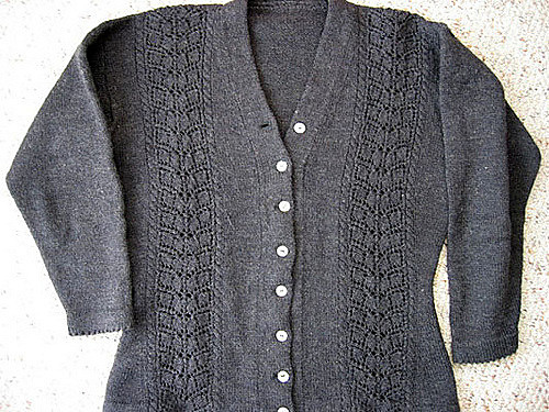 Ravelry: #32 Lace Panel Cardigan/ Bloomsbury Set: Cardigan pattern by ...