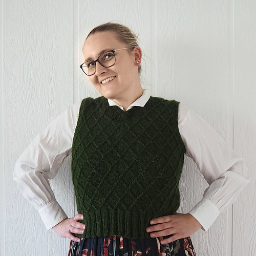 Ravelry: The Librarian Vest pattern by Skeindeer Knits