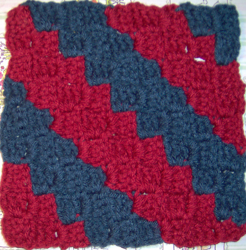 Ravelry: Diagonal Box Stitch Square 6x6 pattern by Donna Mason-Svara