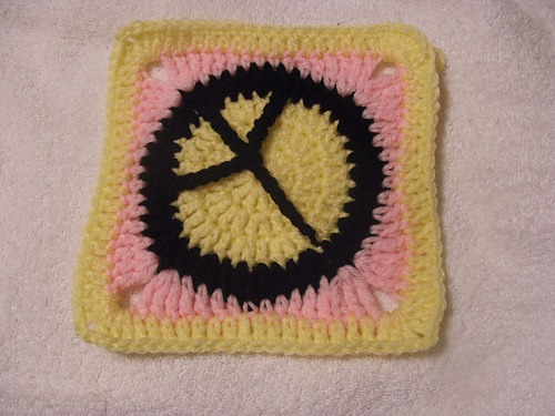 Ravelry: Peace Out 7" x 7" Square pattern by Donna Mason-Svara