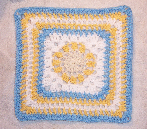 Ravelry: Cute Spring Square 12 x 12 pattern by Donna Mason-Svara