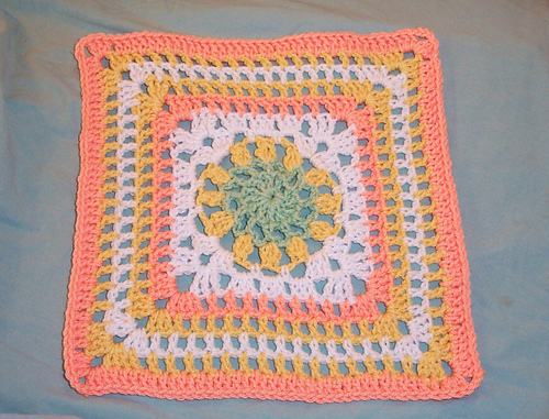 Ravelry: Cute Spring Square 12 x 12 pattern by Donna Mason-Svara