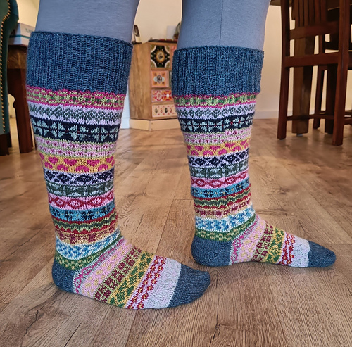Ravelry: Fair Isle Sock MKALendar pattern by Susanna Winter
