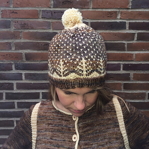 Ravelry: Snowy Trees Hat pattern by Sofia Moussa