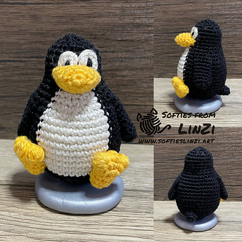Ravelry: Tux from Linux pattern by Huizhi Lin