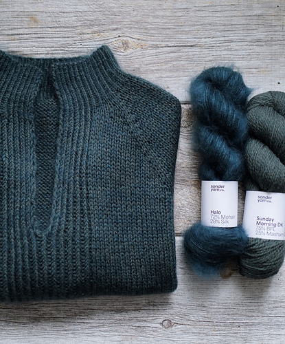 Ravelry: Turtle Dove V-neck pattern by Sonder Yarn Co.