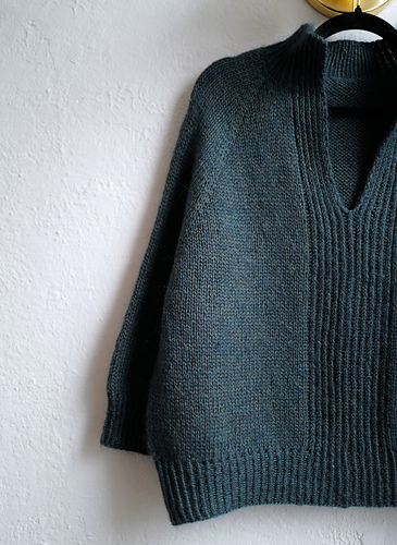 Ravelry: Turtle Dove V-neck pattern by Sonder Yarn Co.