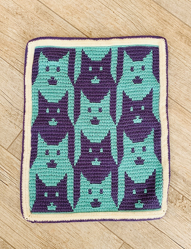 Ravelry: Pop-Art Cats Overlay Mosaic Crochet Motifs pattern by Debra ...